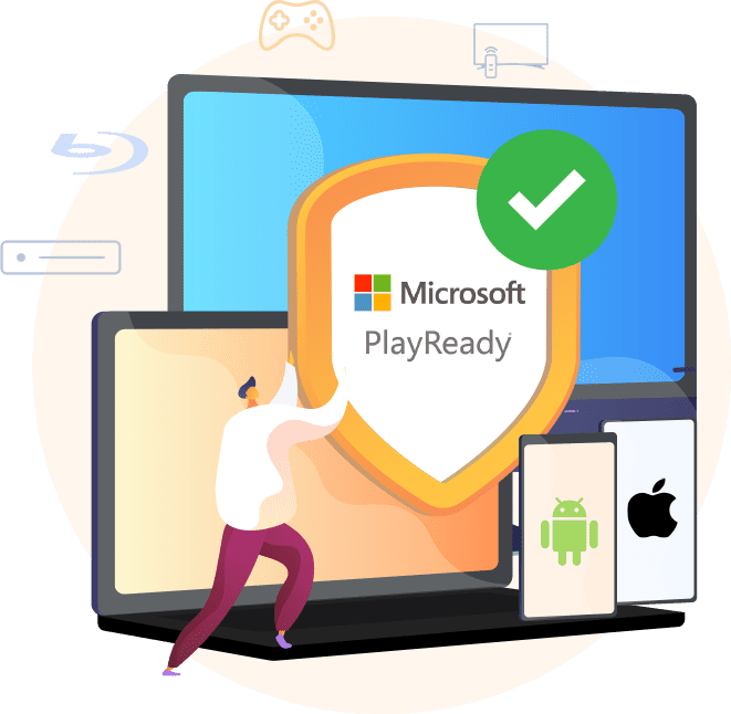 Microsoft PlayReady DRM Security with VideoCrypt